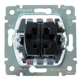 ⚡️ Выключатель без фиксации 2-клавишный Legrand 775818 Galea Life ᐅ ...